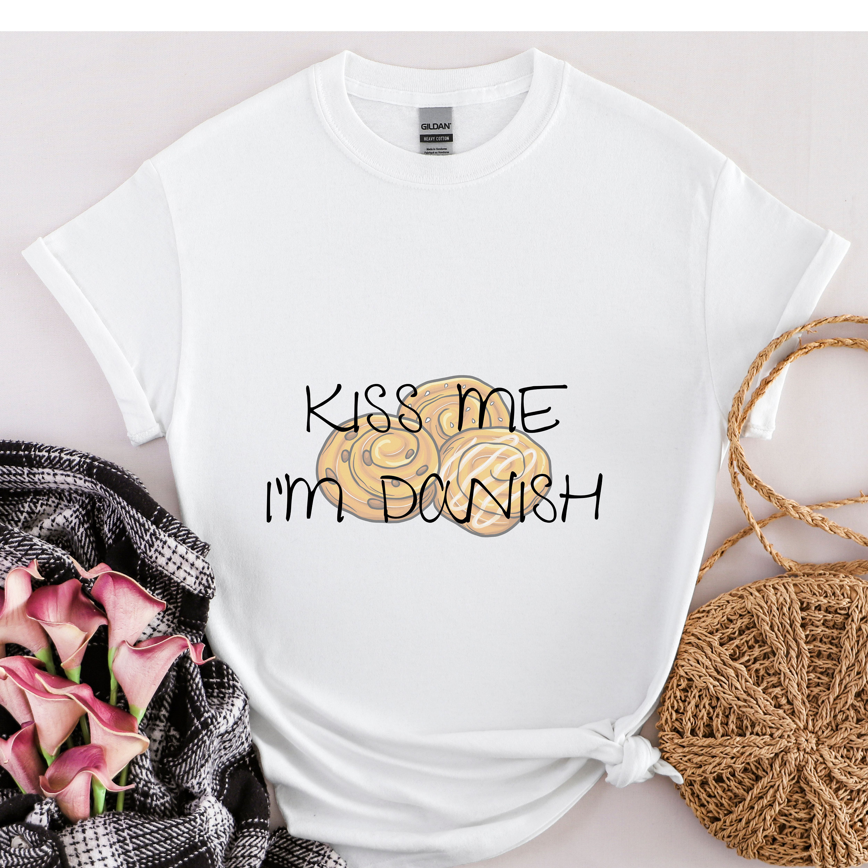 Kiss Me Im Danish Shirt | Cute Danish Shirt | St. Patrick's Day Shirt ...