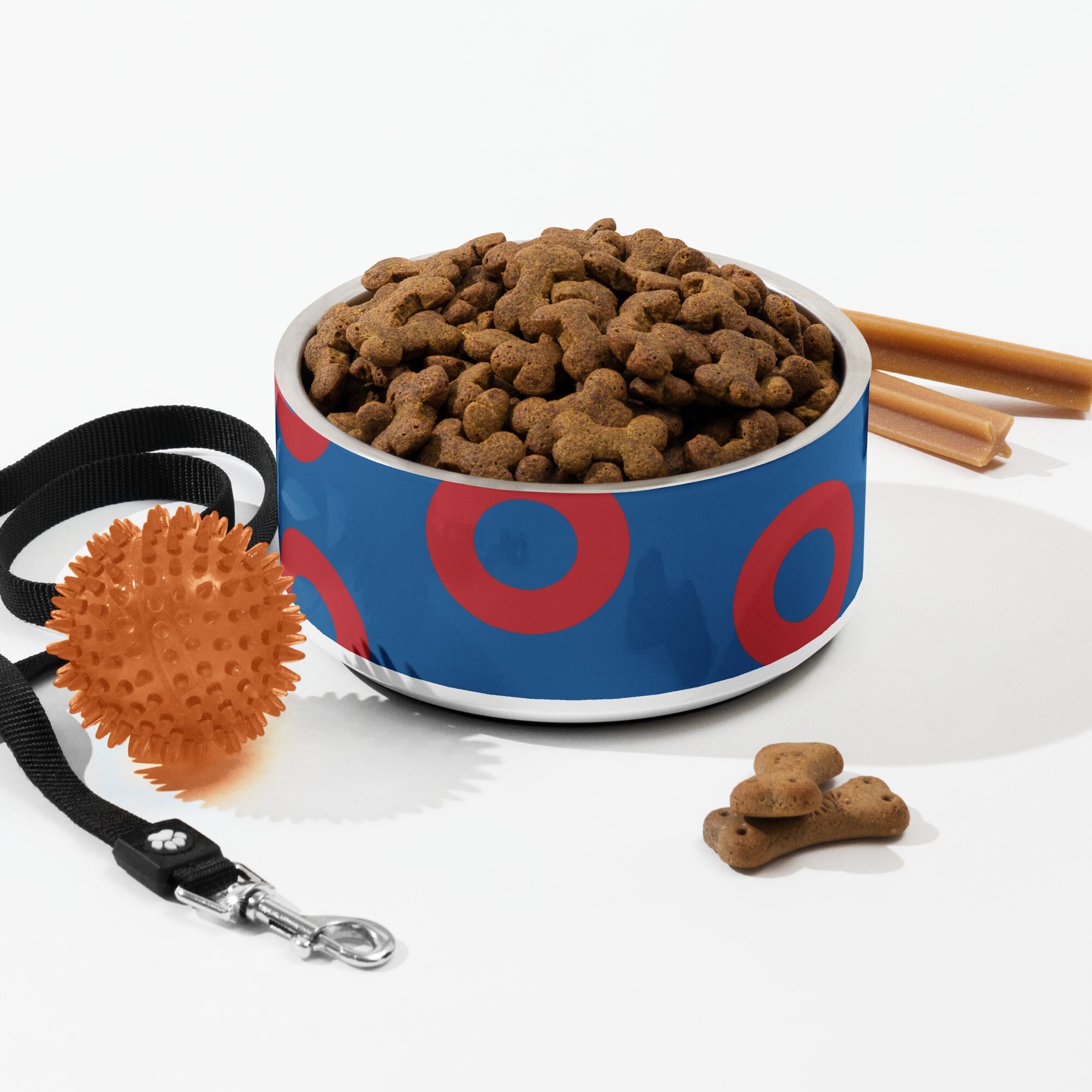 Fishman Donut - Blue and Red - Phish - Pet Bowl - Etsy