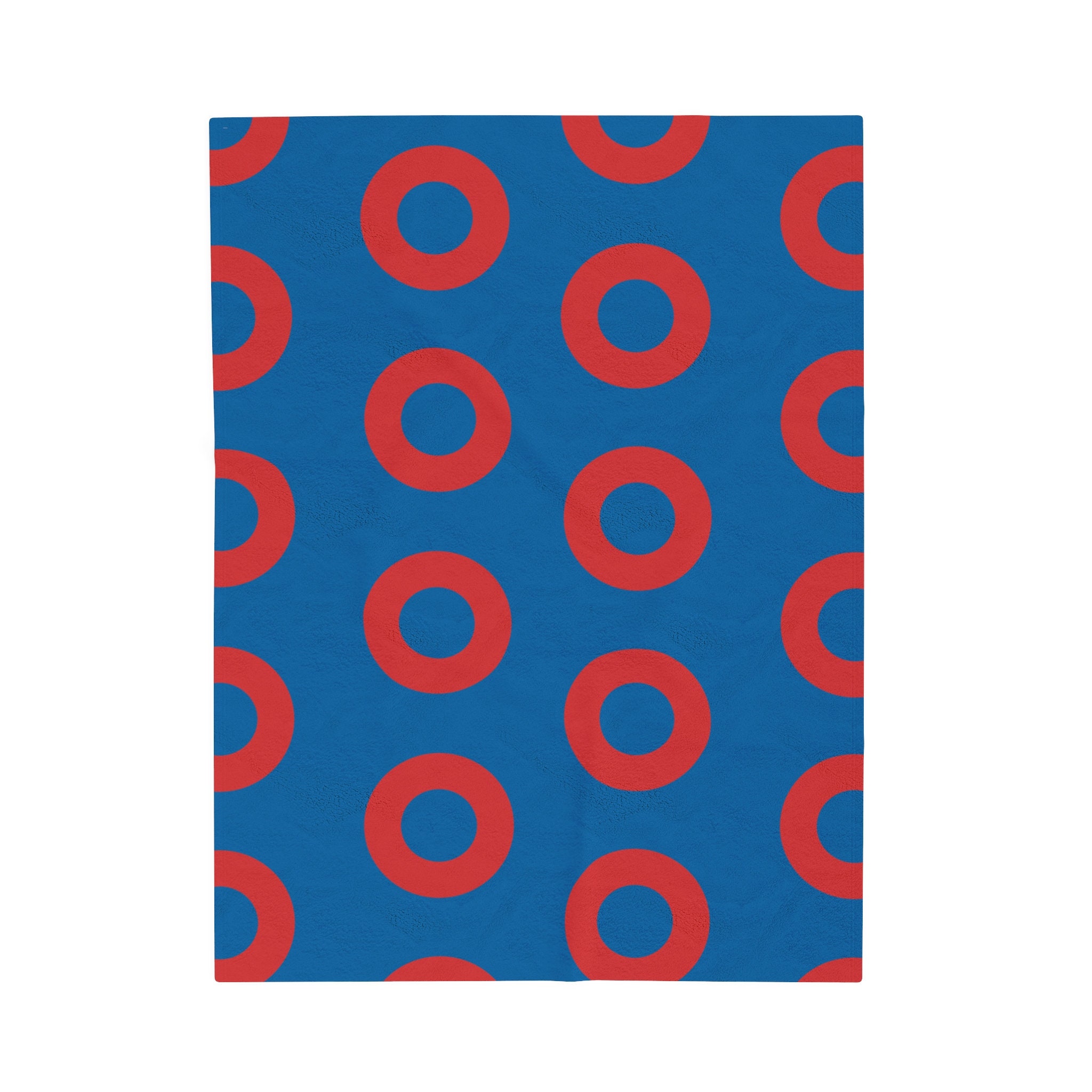 Phish Fishman Blue/red Donut Pattern Velveteen Plush Blanket Wrap ...