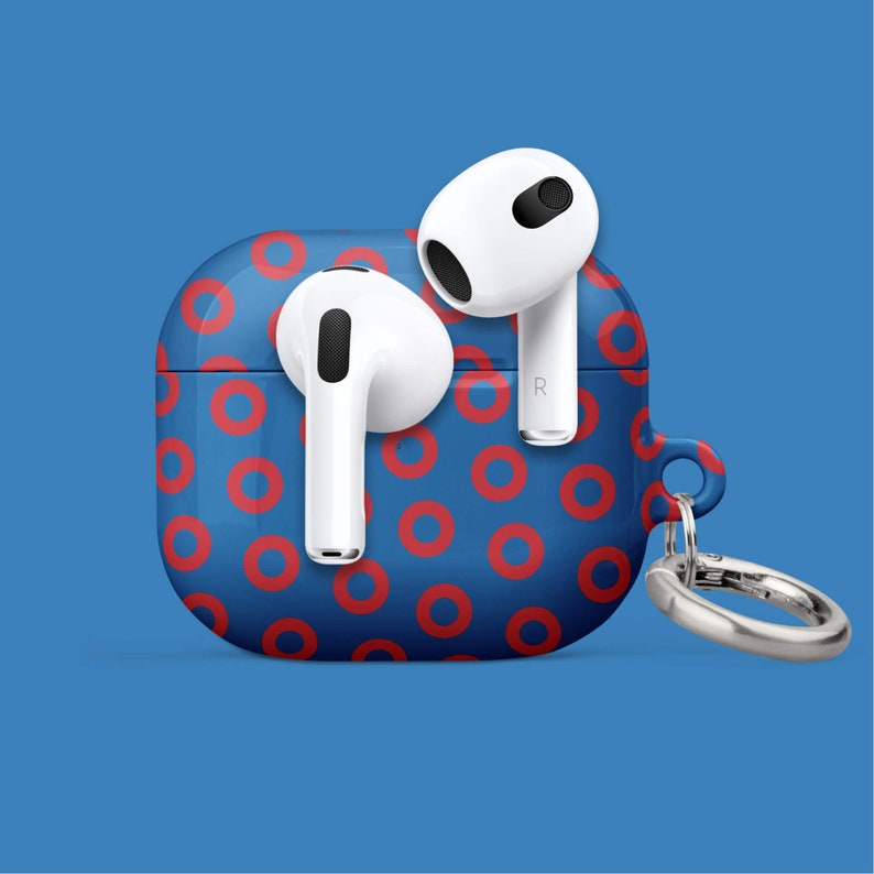 Phish Fishman Donut AirPod Case: Blue & Red Polycarbonate, With ...