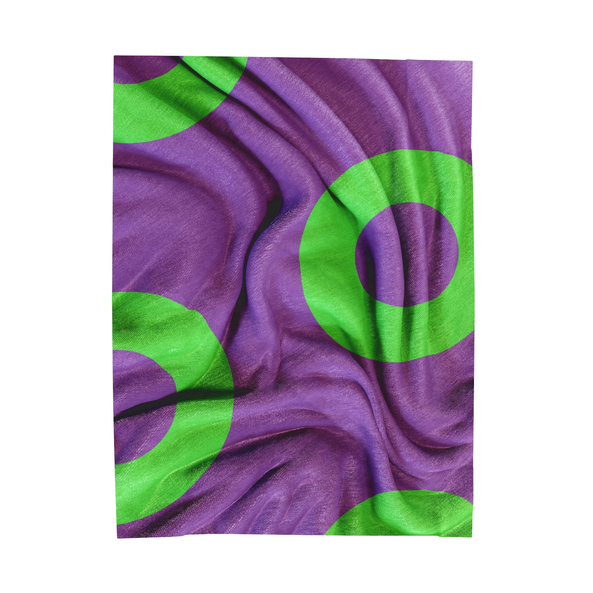 Phish Fishman Purple/green Donut Pattern Velveteen Plush Blanket Wrap ...