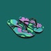 Flip Flops Floral Mondegreen Phish Shoes - Concert Sandals - Unisex - Etsy