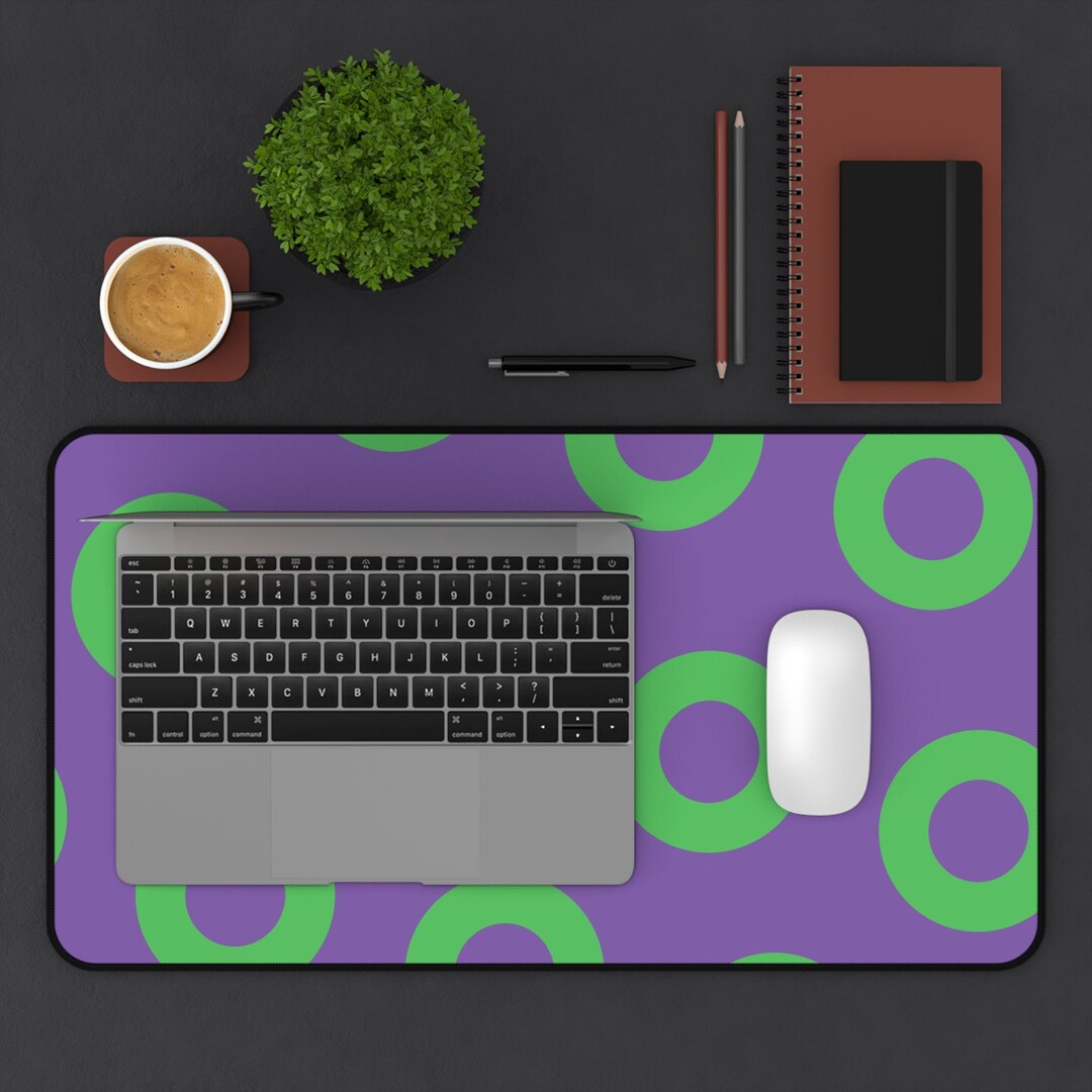 Phish Fishman Donut Purple/green Desk Mat - 3 Sizes - Durable, Stylish ...