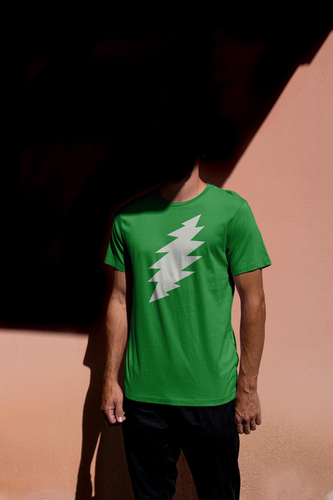 Grateful Dead Lightning Bolt T Shirt - Deadhead Style Graphic Tee ...