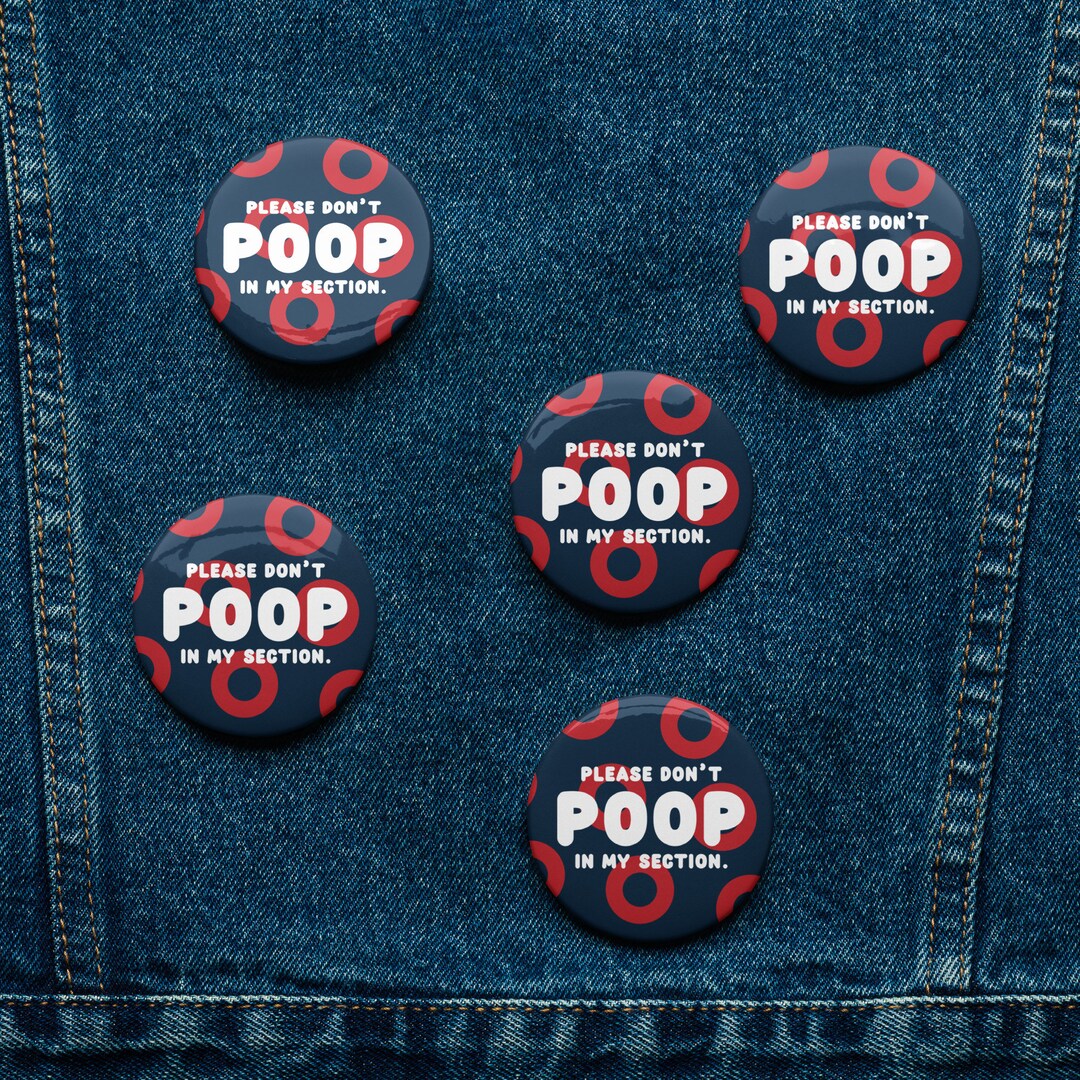 Fishman Poop Donut - Phish - Set of 5 Pin Buttons - Etsy