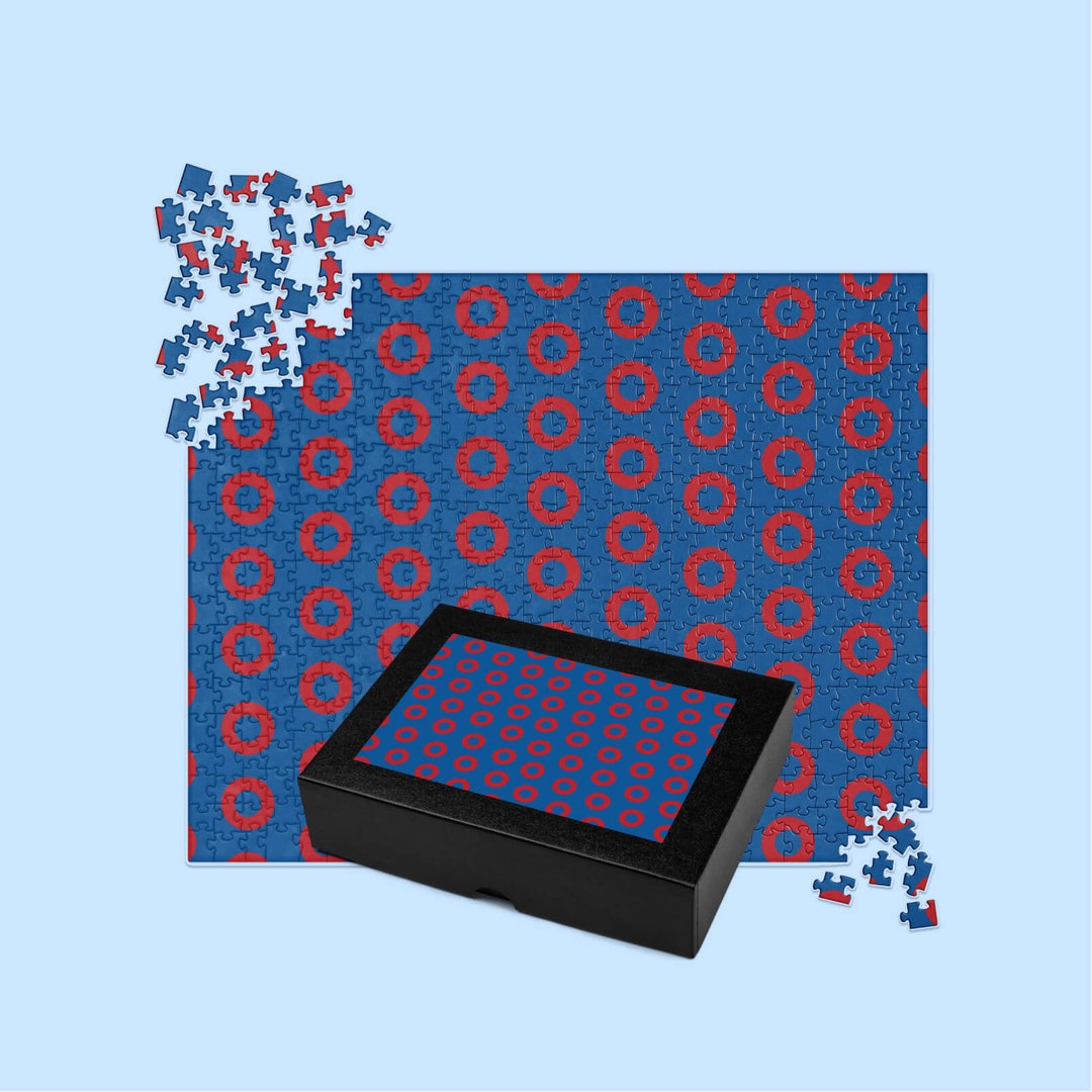 Puzzle - Phish Fishman Blue/red Donuts - Etsy