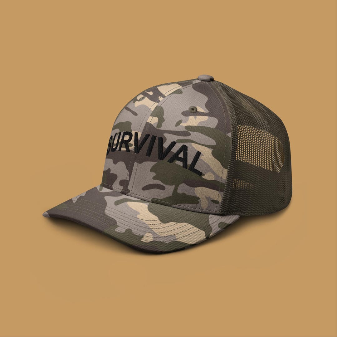 GI Joe Outback "survival" Camouflage Hat - Snap Back Baseball Hat - Etsy