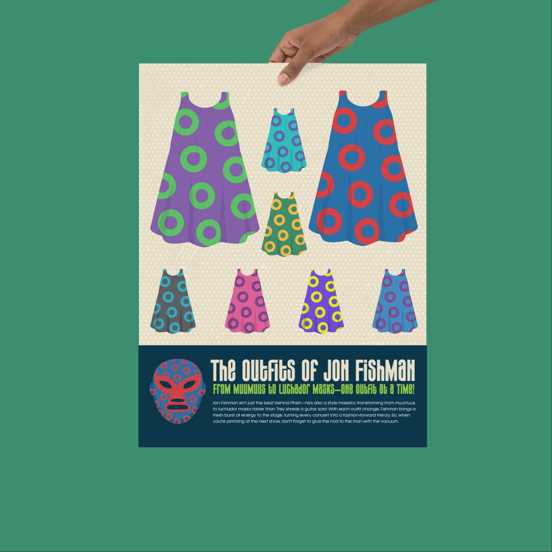 Poster - Phish Drummer Jon Fishman's Iconic Dresses Poster - Etsy