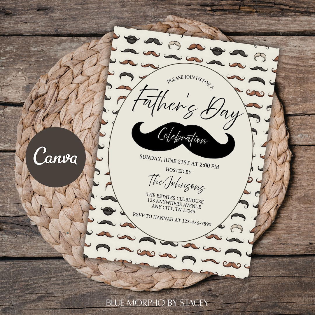 Invitación para la celebración del Día del Padre / Plantilla para la ...