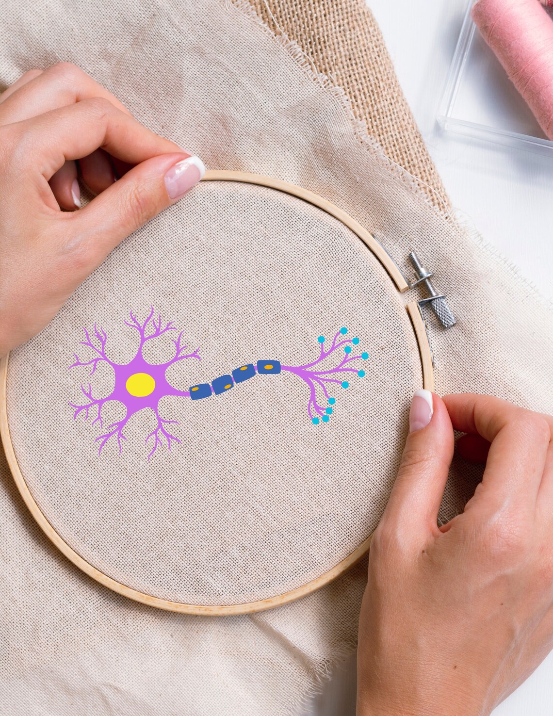 Axon Hand Embroidery Pattern - Etsy