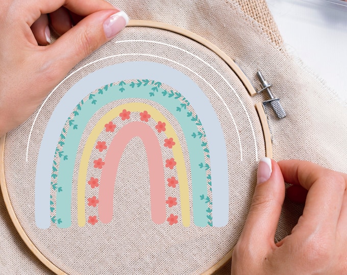 Rainbow Array PDF Pattern, Embroidery Digital Download - Etsy Canada