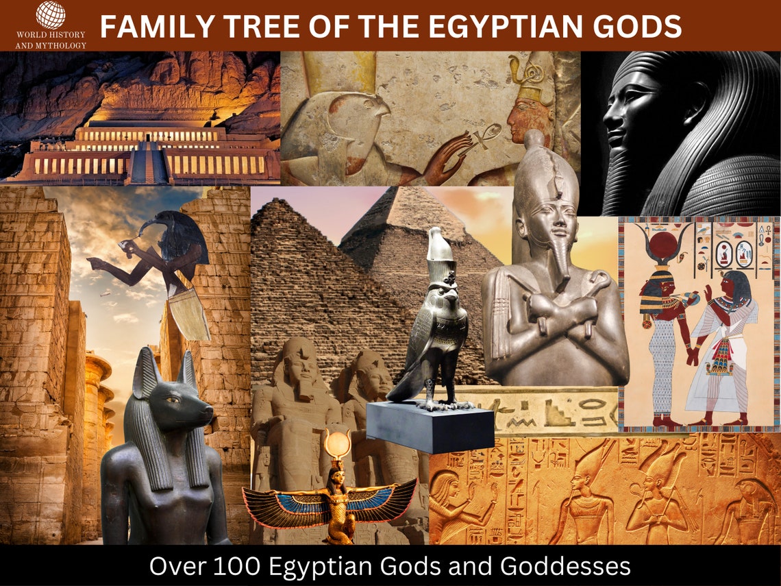 Family Tree of the Egyptian Gods - Etsy