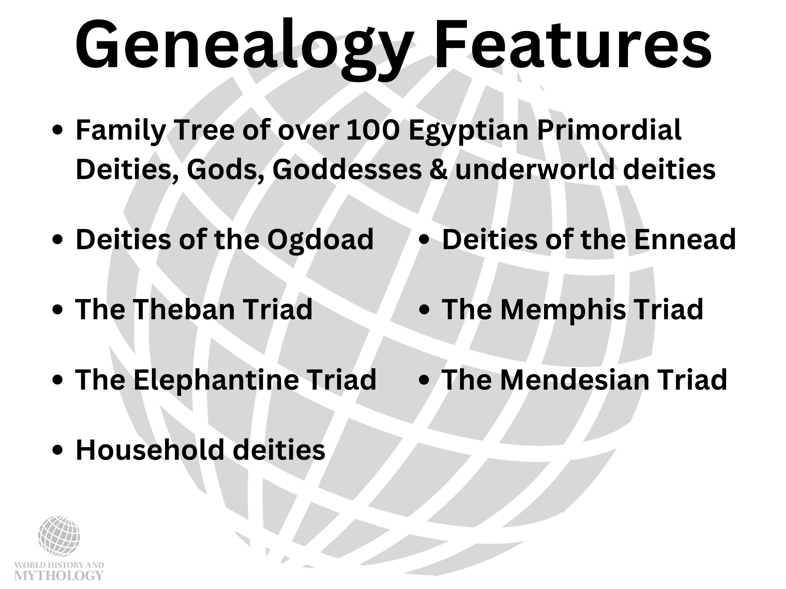 Family Tree Of Egyptian Gods And Goddesses Infographic