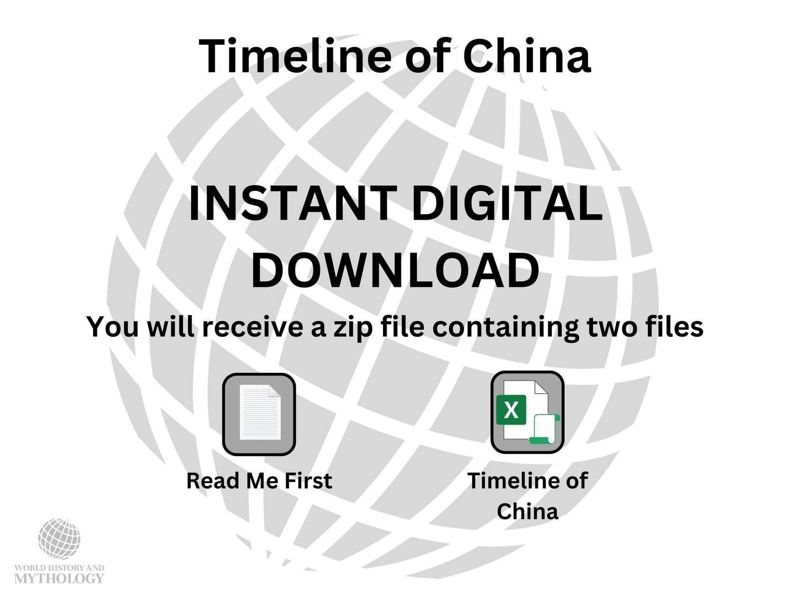 Digital Timeline of China - Etsy