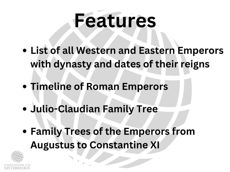 Family Trees of the Roman Emperors - Etsy