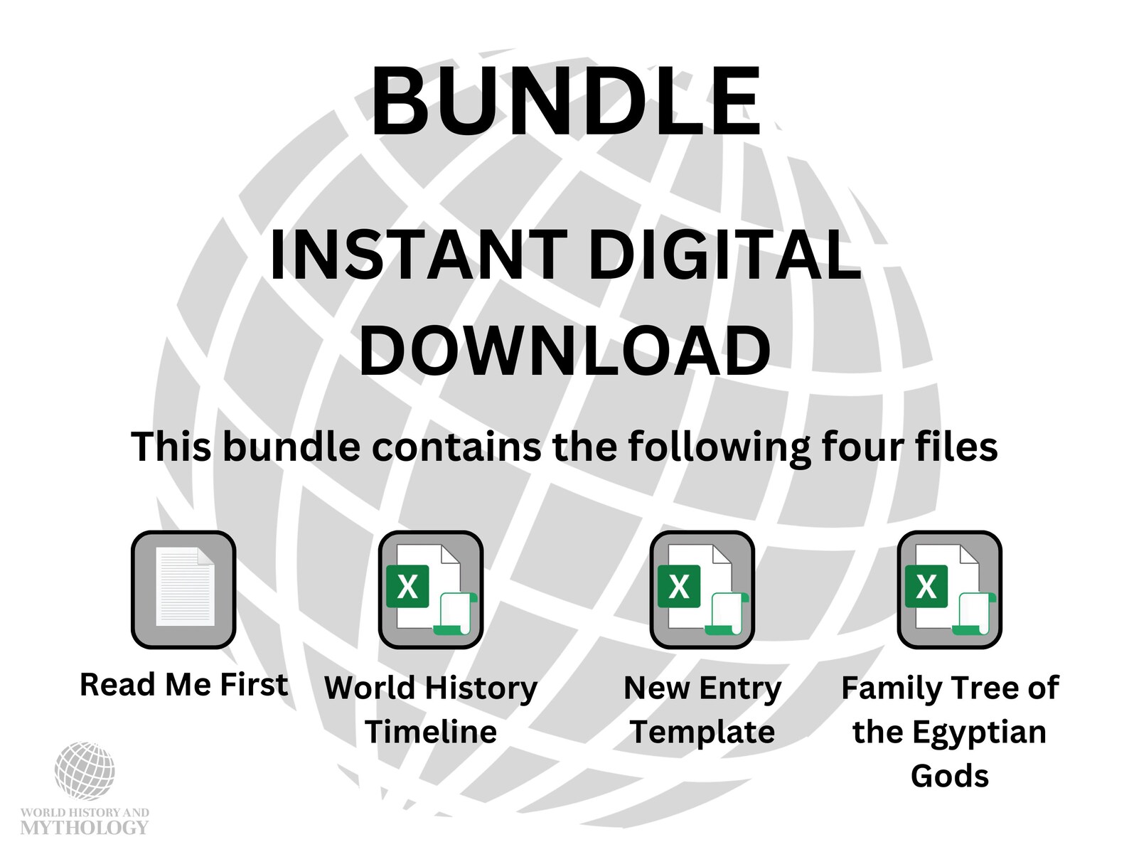 BUNDLE - World History Timeline and Family Tree of the Egyptian Gods - Etsy