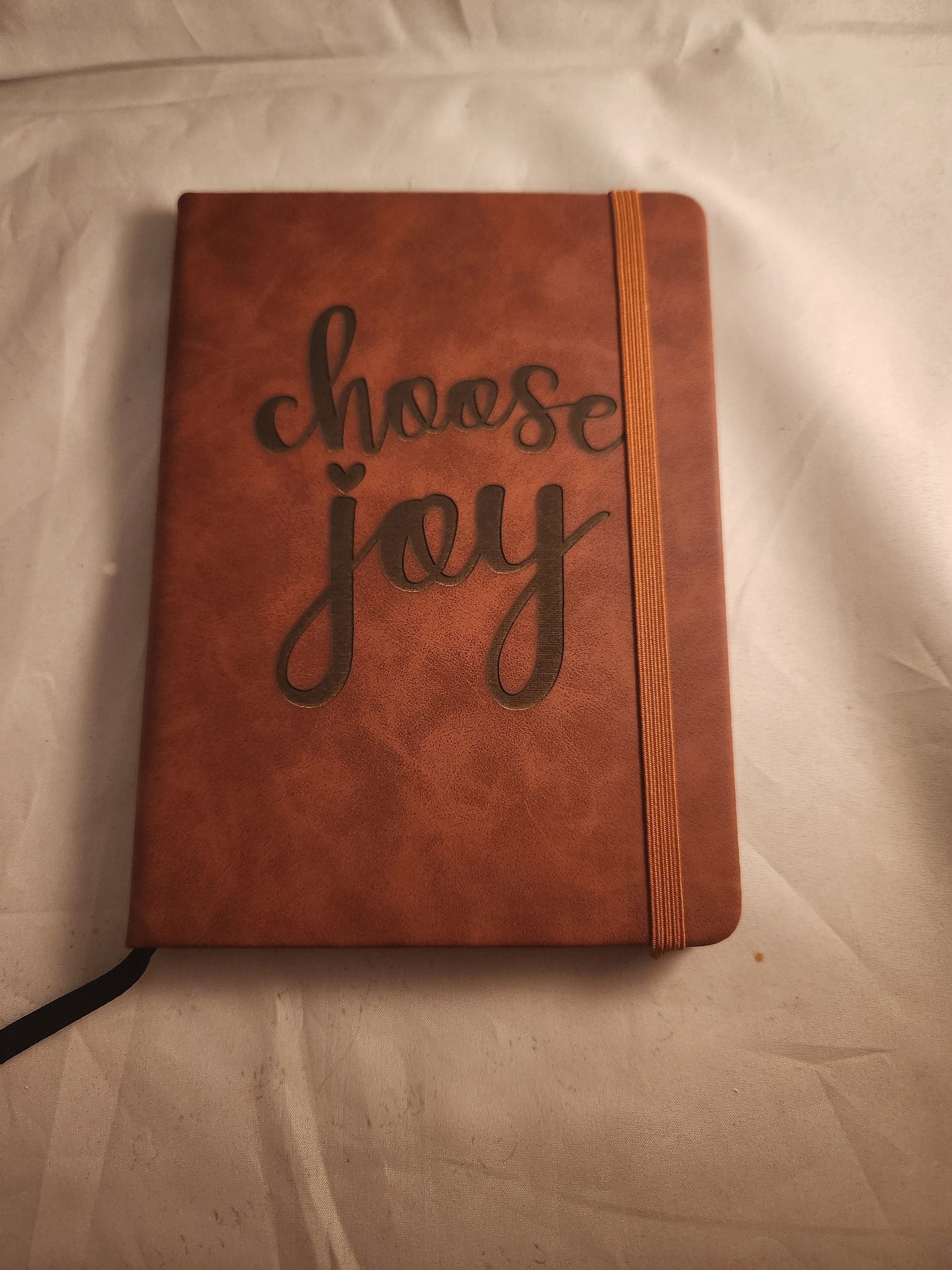 Faux Leather Laser Engraved Journal - Medium B6 Size- "choose Joy" - Etsy