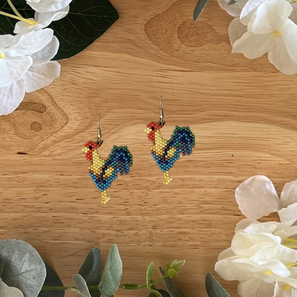 Rooster Beads - Etsy