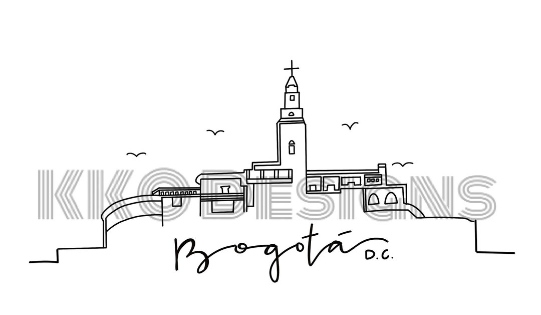 Bogota Monserrate Bogota Pride SVG File - Etsy