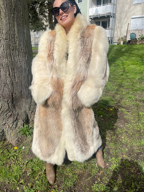LYNX and FOX fur Coat full-length - Gem