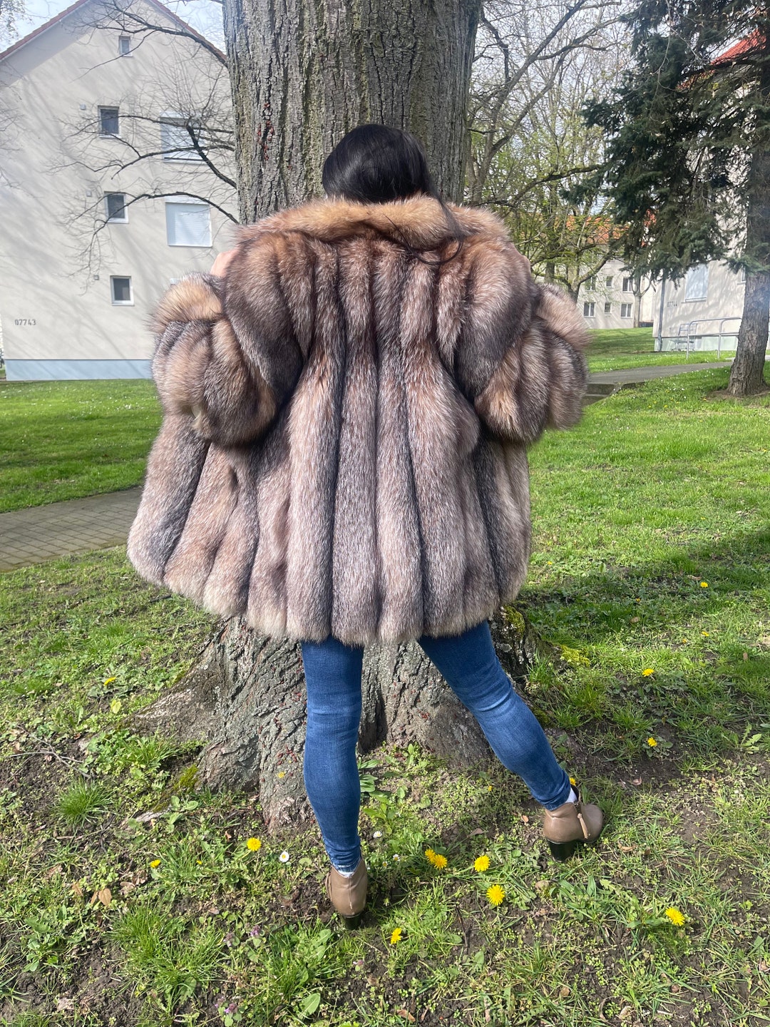 CRYSTAL FOX FUR Coat - Etsy