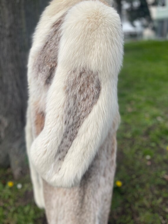 LYNX and FOX fur Coat full-length - Gem
