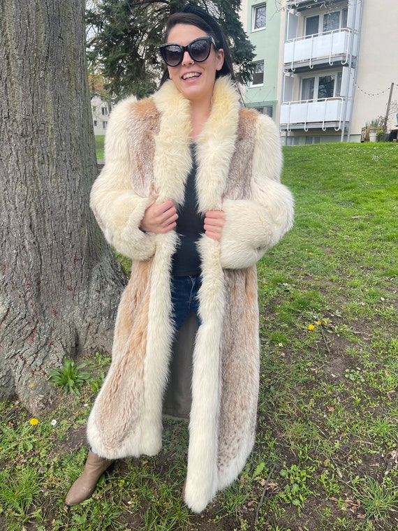 LYNX and FOX fur Coat full-length - Gem