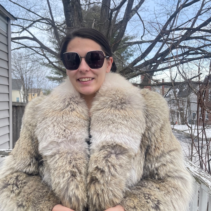 Coyote Fur Coat Etsy