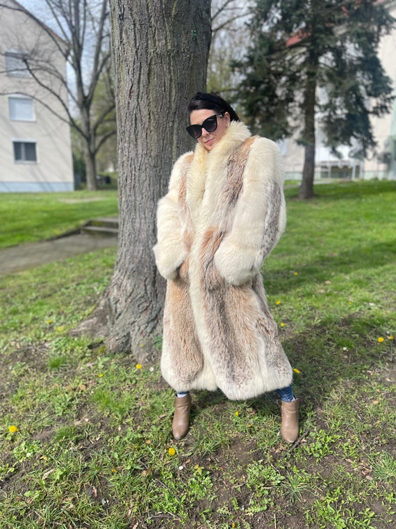 LYNX and FOX fur Coat full-length - Gem