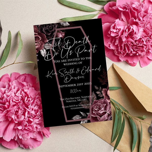 Coffin Invitation - Etsy Australia