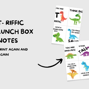 Lunch Box Notes Printable Lunch Notes Back to School Notes - Etsy