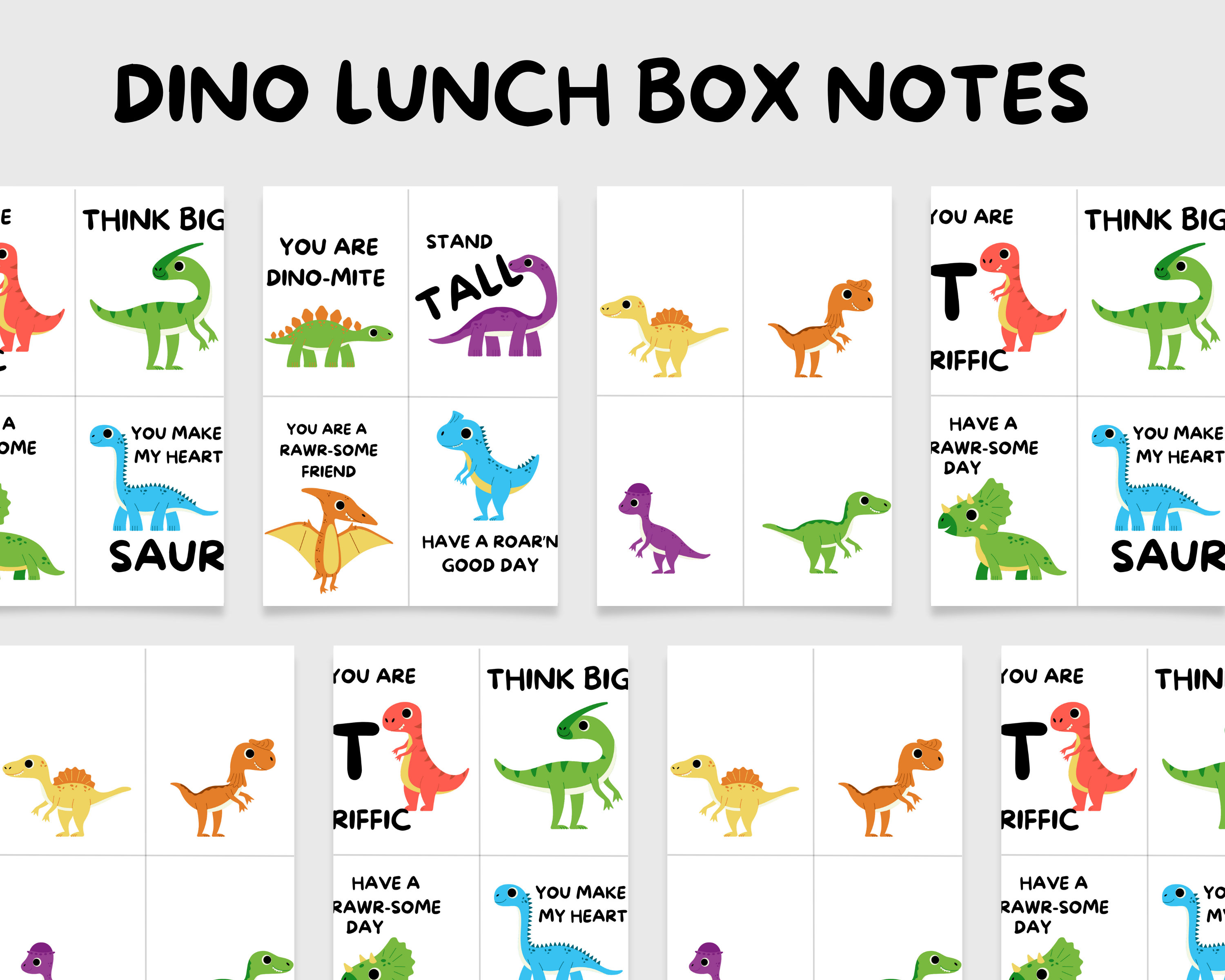 Lunch Box Notes Printable Lunch Notes Back to School Notes - Etsy