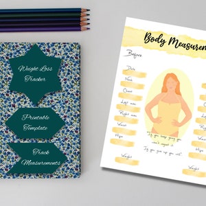 Body Measurement Tracker | Spring Design | Before and After | From Neck ...