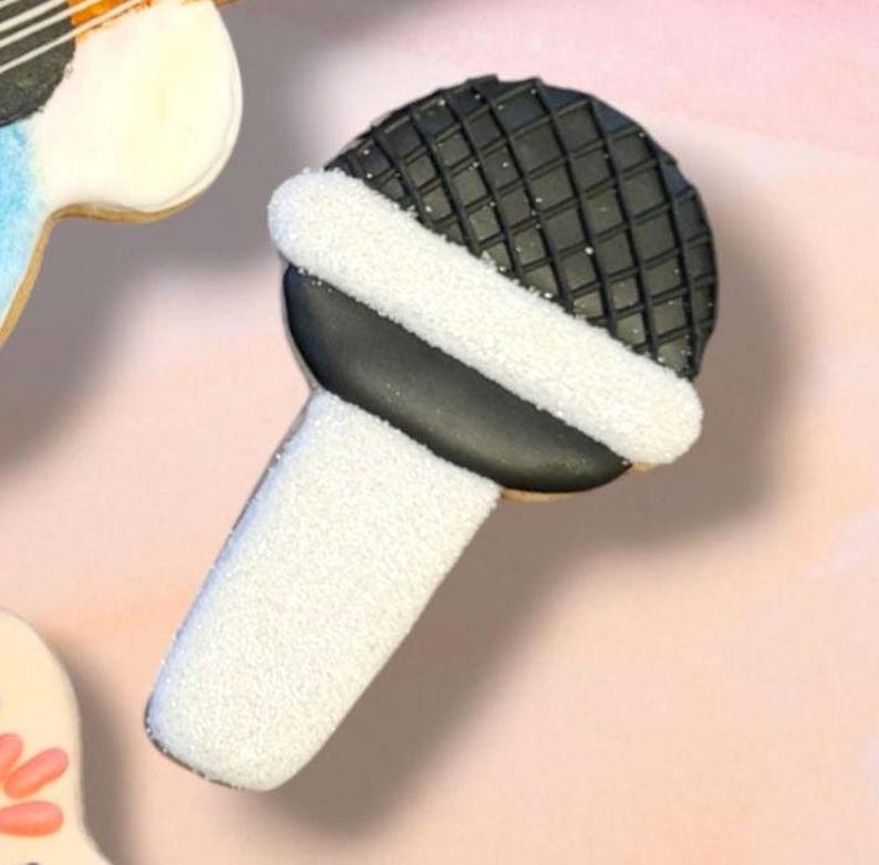Rock Star Microphone Cookie Cutter STL File and PDF Image, Digital ...