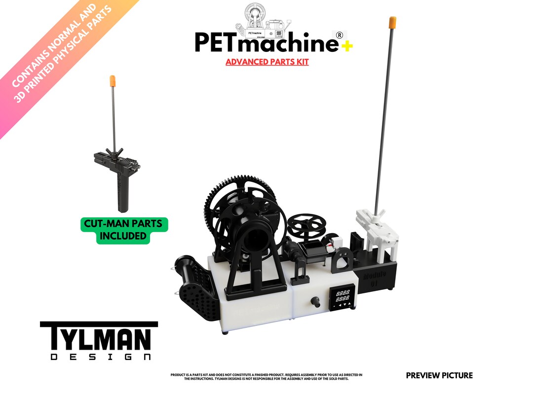 Advanced Parts Kit for Petmachine Create Your Own 3D Printing Filament ...