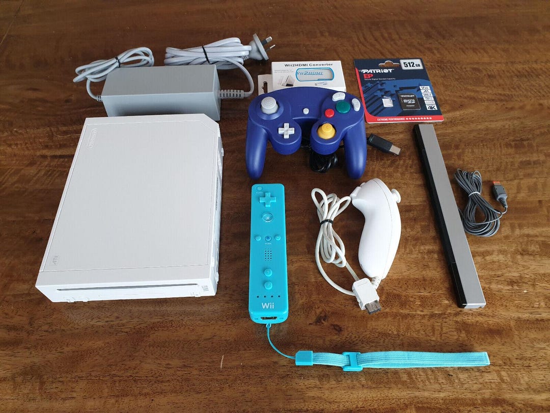Wii Bundle With 512GB Internal SD Storage Retro Wii Gamecube Powerhouse ...