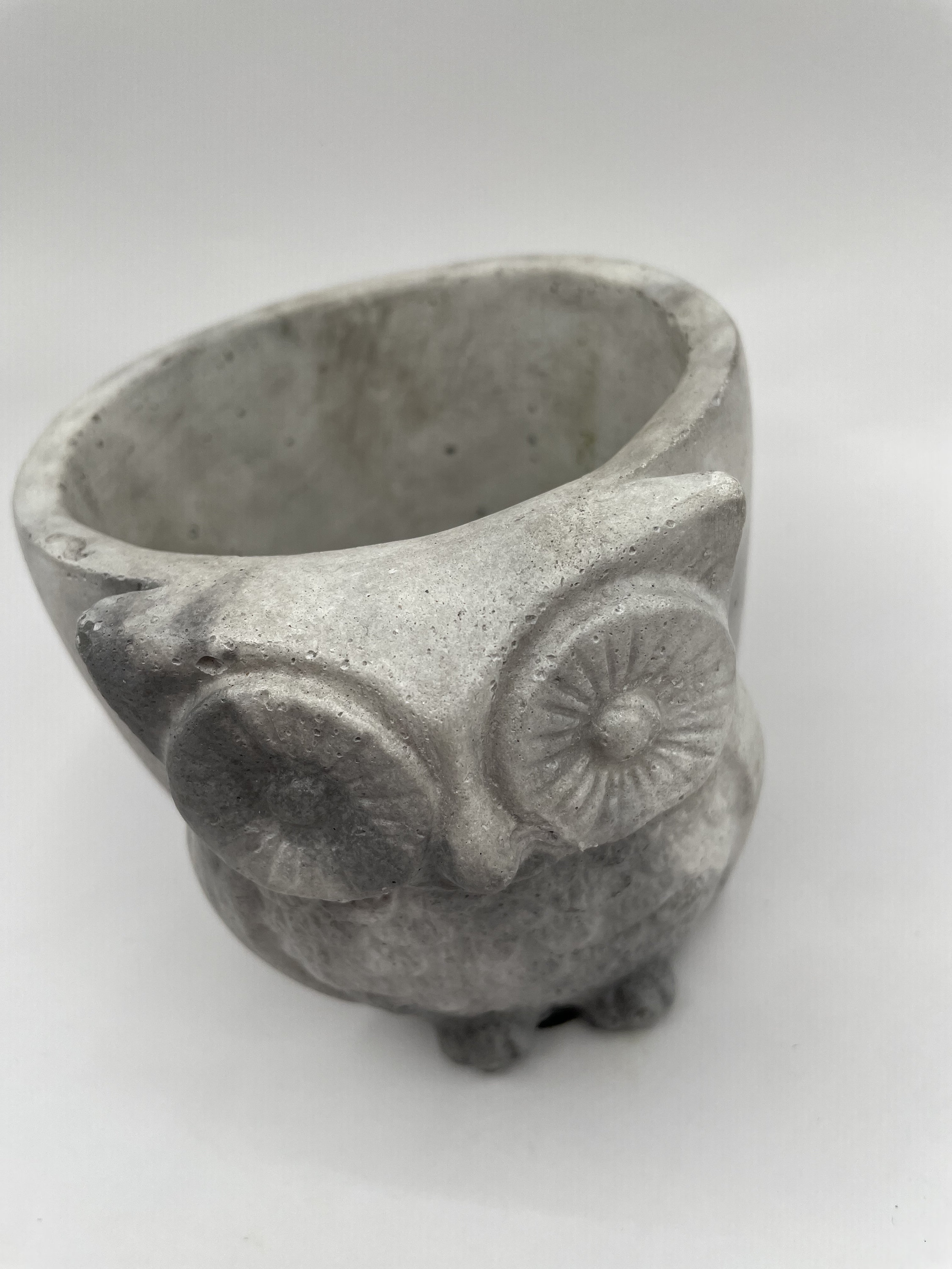 Large Owl Planter Concrete Planter Home Decor Pots Pot With Drainage ...