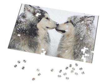 White Winter Wolf Jigsaw Puzzle 30, 110, 252, 500,1000-piece Puzzles ...