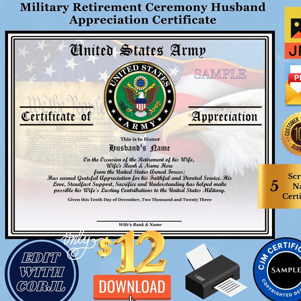 Military Retirement - Etsy
