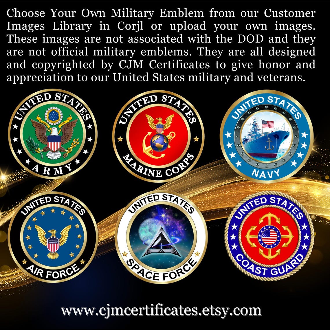 All Services Veteran Appreciation Certificate 015-perfect for Veterans ...