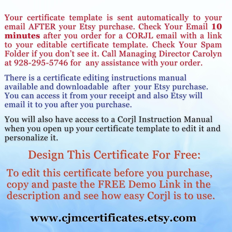 US Military Certificate of Service With Medals 019-customize With Corjl ...