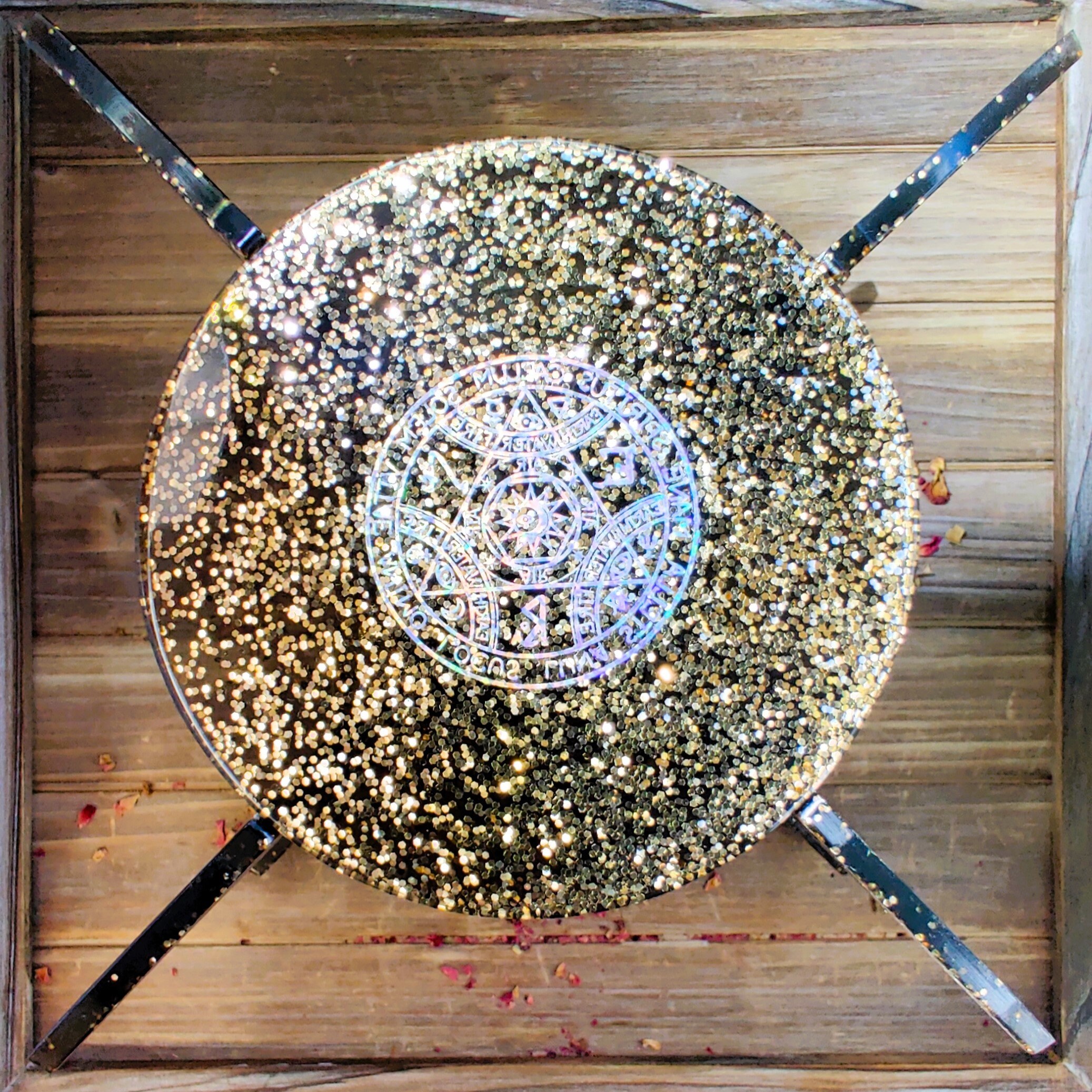 Moonphase Portable Altar Stand, Elevated Ritual Offering Plate for ...
