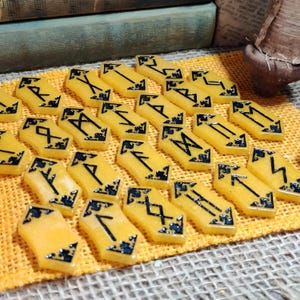 Elder Futhark Runes Set | Norse Pagan Divination Tools, Runic Alphabet ...