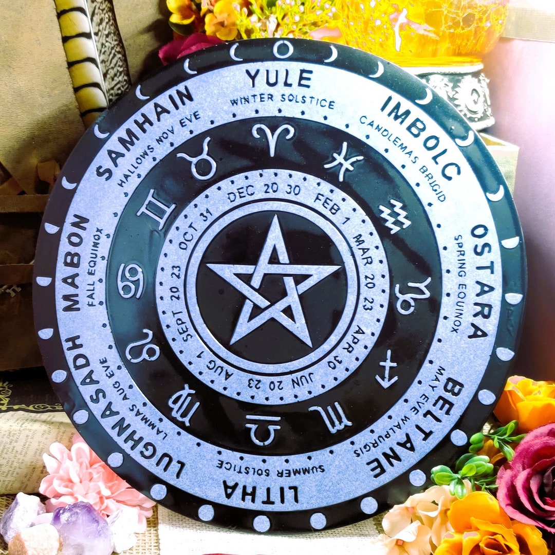 12 Zodiac Pagan Calendar, Astrological Wheel of the Year for Secular ...