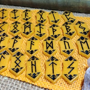 Elder Futhark Runes Set | Norse Pagan Divination Tools, Runic Alphabet ...