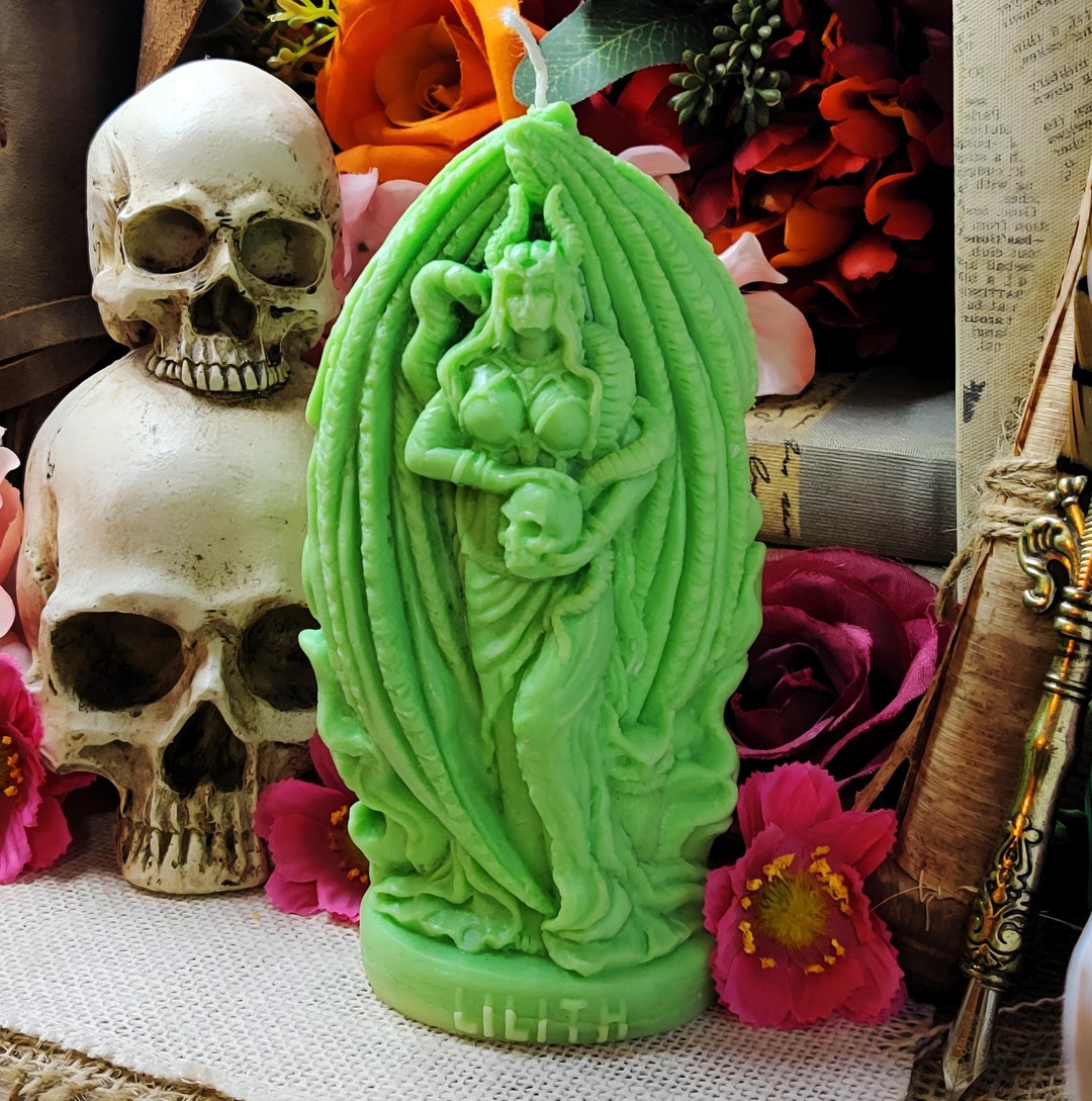 Lilith Ritual Candle – Coconut Soy Spell Candle for Altar Decor ...