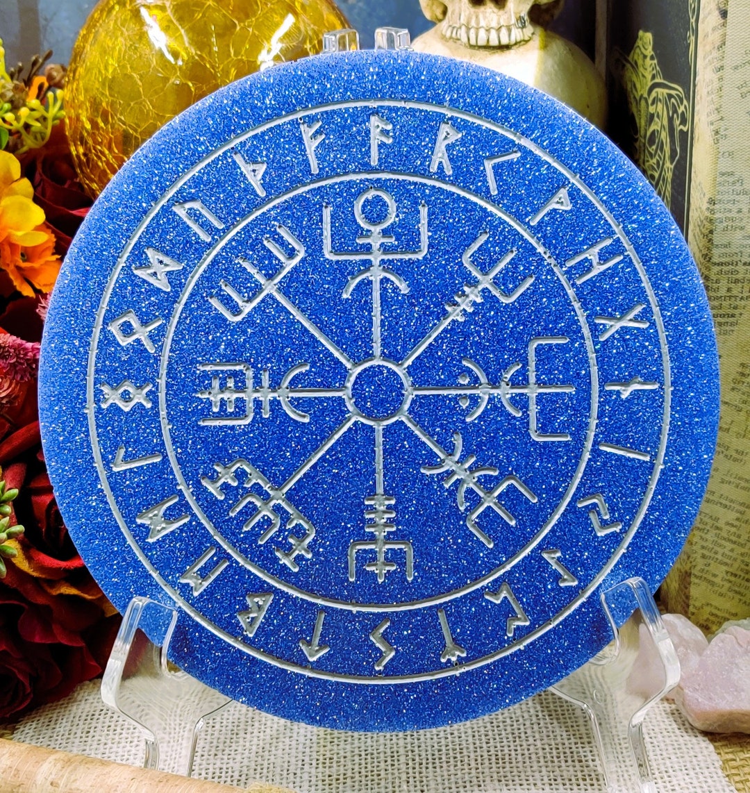 Elder Futhark Divination Board, Norse Pagan Ritual Tool for Casting ...