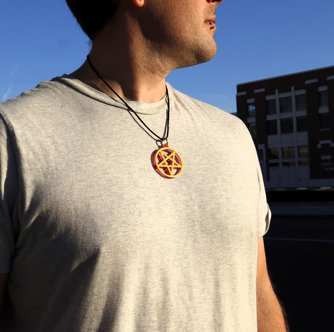 Occult Necklaces Witchy Accessories Resin Magic Pendant Ritual Lamen - Etsy