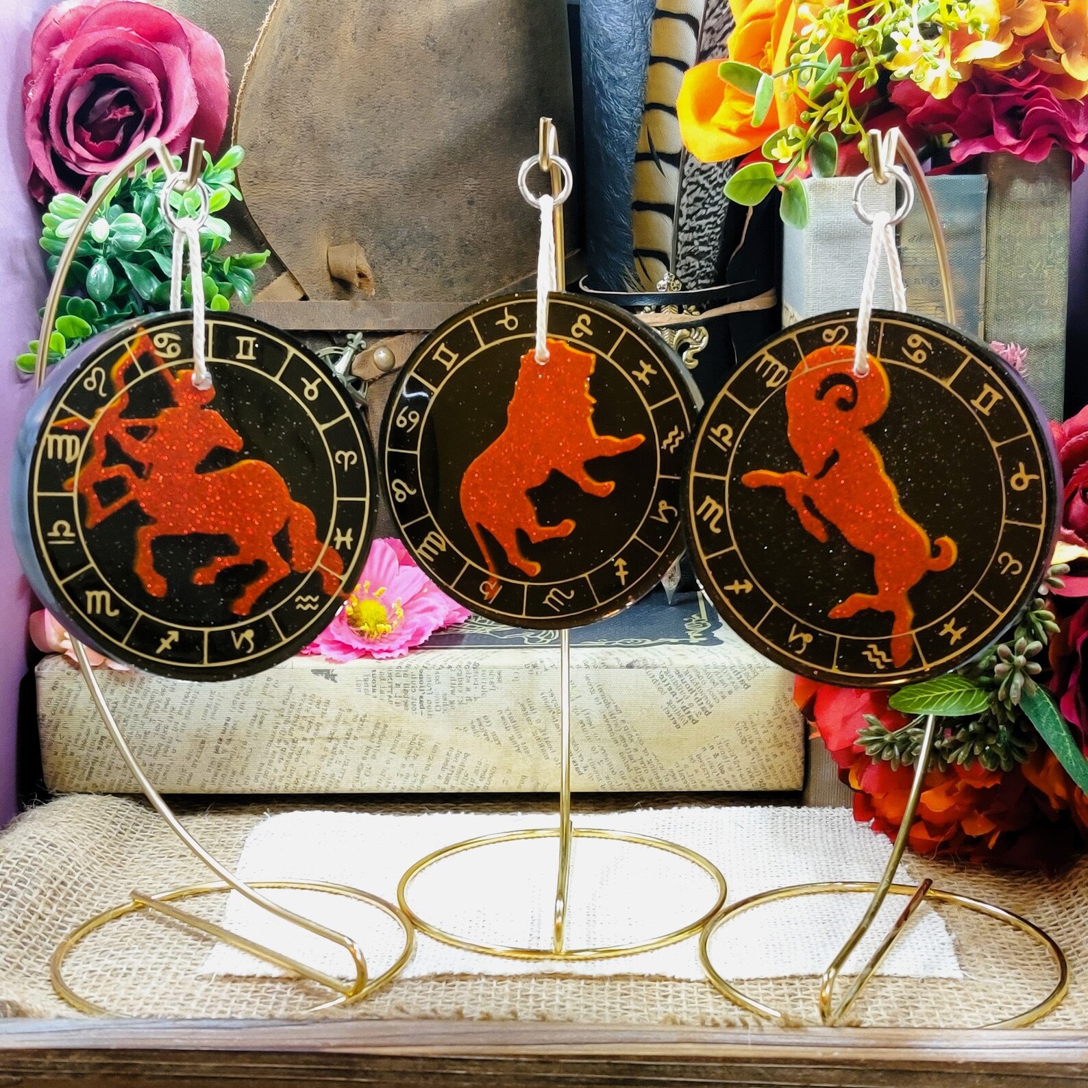 Custom Zodiac Desk Ornament, Astrology Nightstand Decor for Secular ...