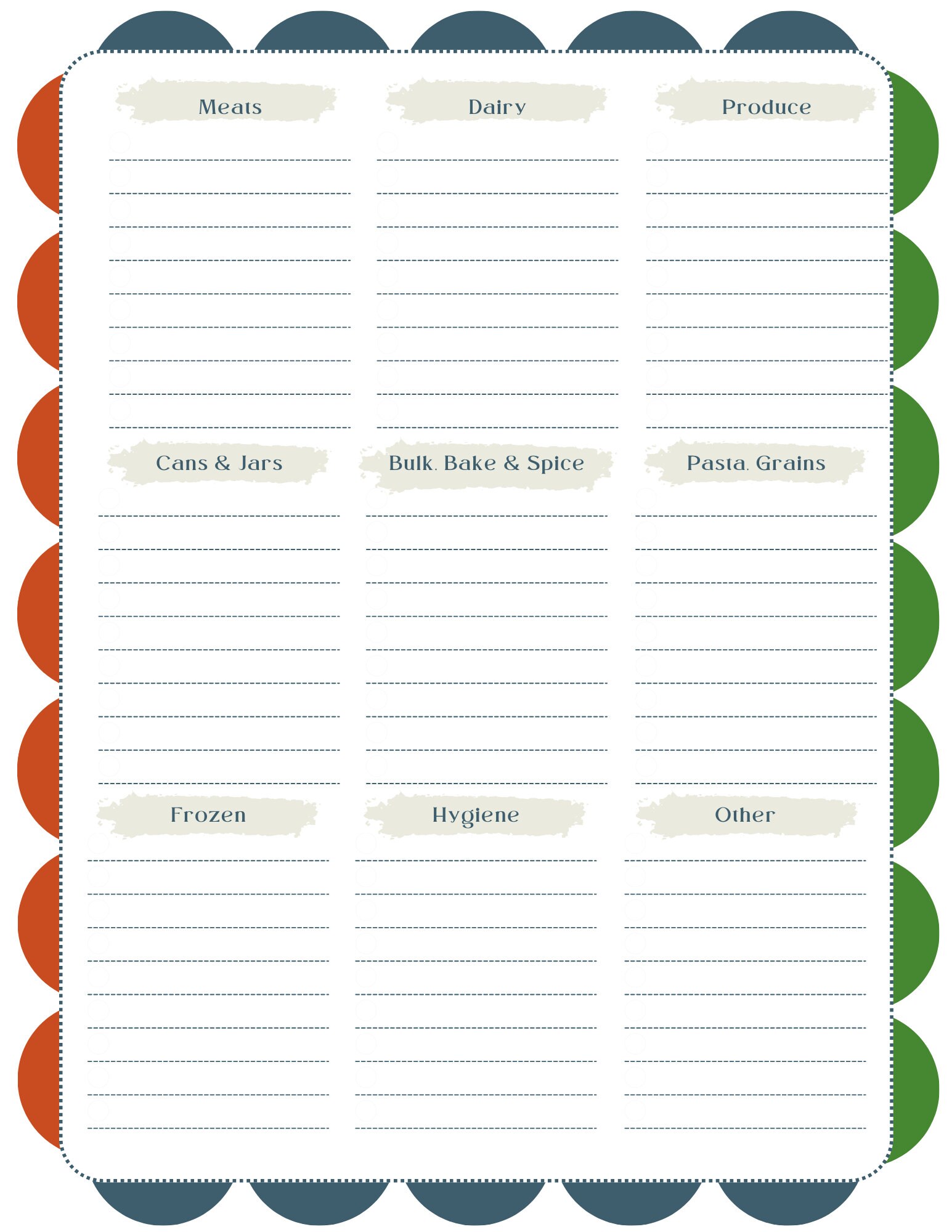 Family Menu Planner, Laminated and Reusable, Grocery List - Etsy